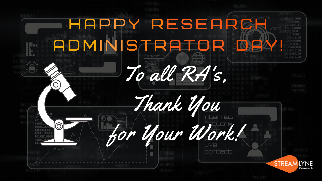 HAPPY RESEARCH ADMINISTRATOR DAY! - Streamlyne